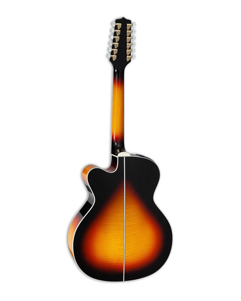 Docerola Takamine GJ72CE-12 BSB Sunburst – Legacy Music México